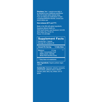 Herbatonin 0.3mg | Safe, Natural, Longterm Sleep Aid – Symphony Natural ...